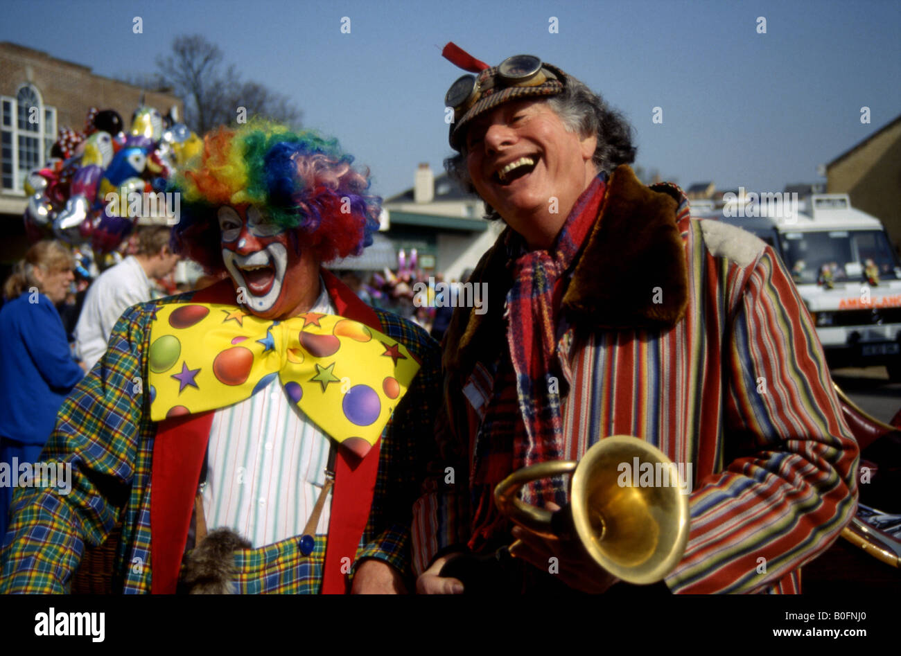 the driver of the famous car chitty chitty bang bang laughing with a ...
