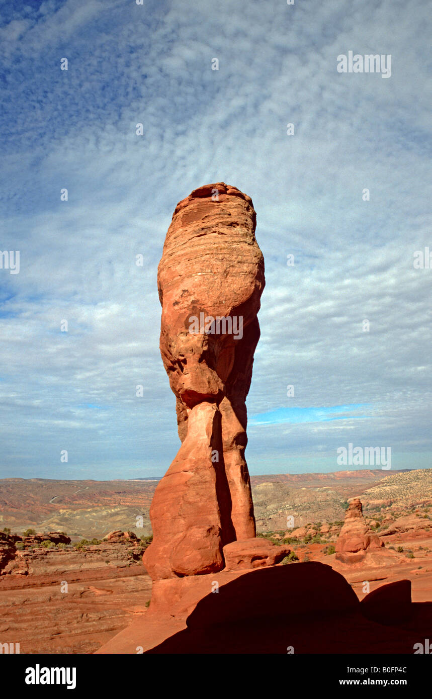 Delicate Arch side view Stock Photo - Alamy