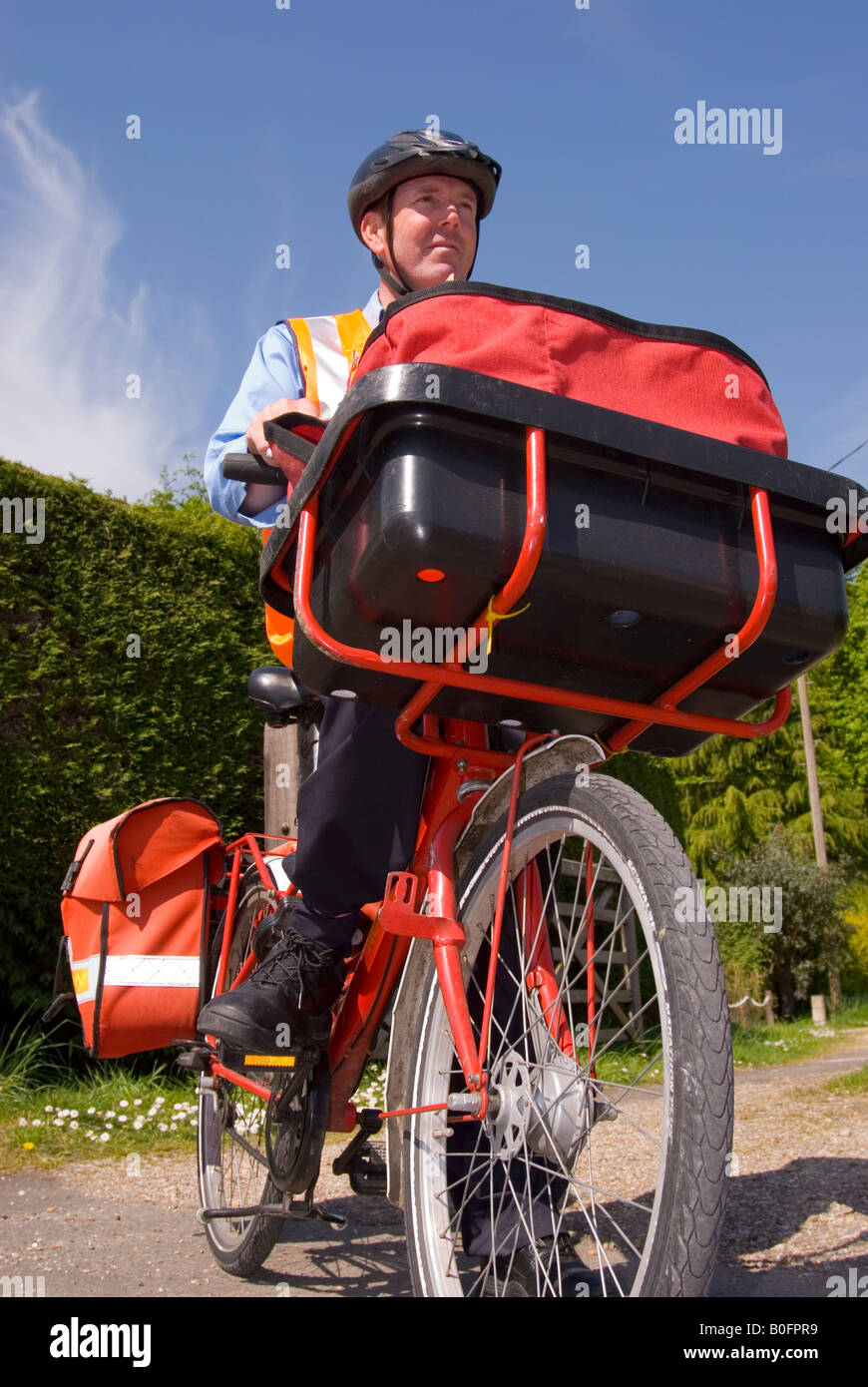Postman bike post man mail hi-res stock photography and images - Alamy
