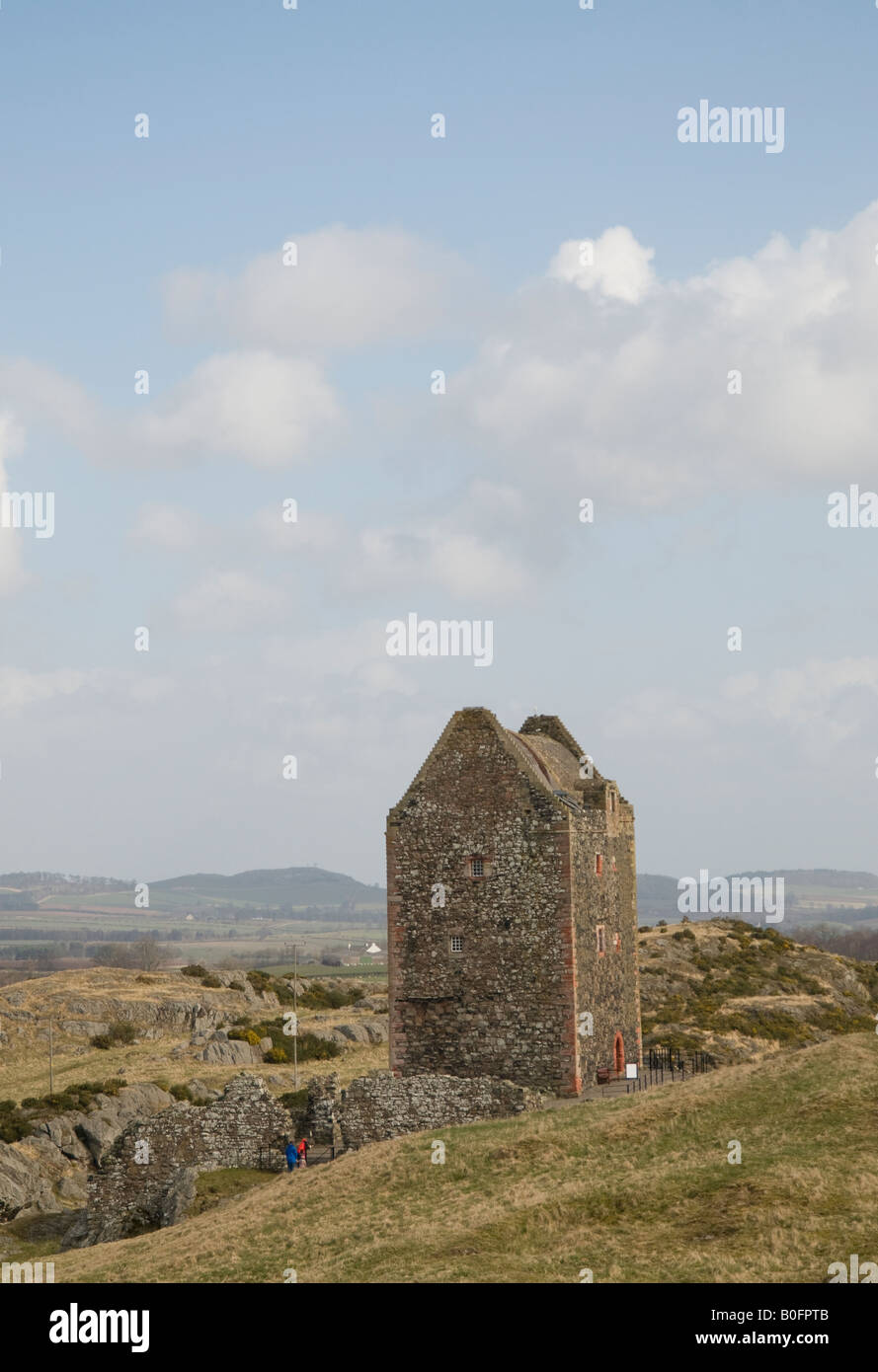 Smailholm Tower from the West Stock Photo - Alamy