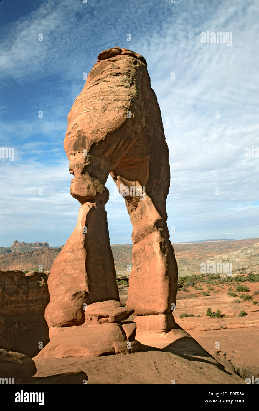 Delicate Arch side view Stock Photo - Alamy