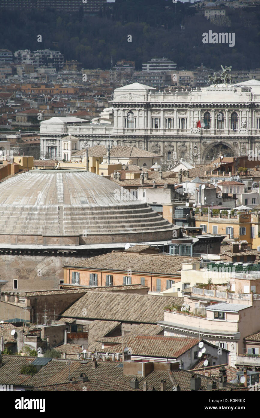 Rome pantheon dome aerial hi-res stock photography and images - Alamy