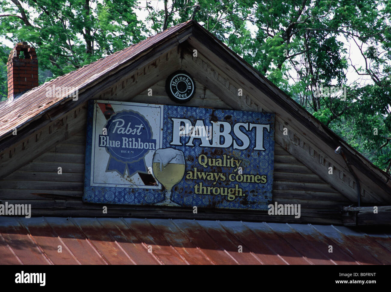 Old country store in East Tennessee with old beer signs abover the ...