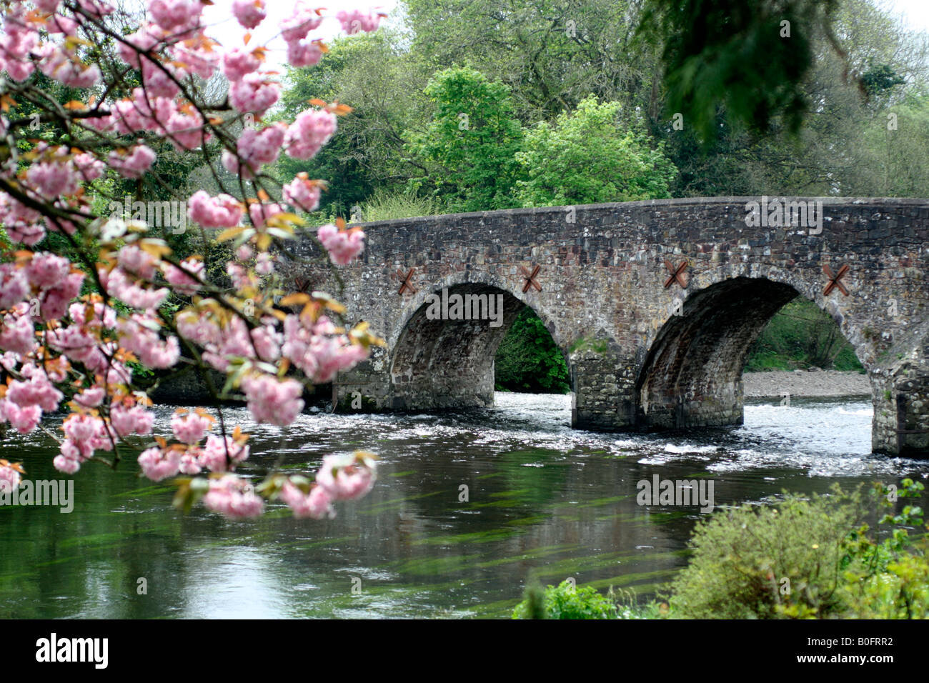 BICKLEIGH BRIDGE DEVON Stock Photo - Alamy