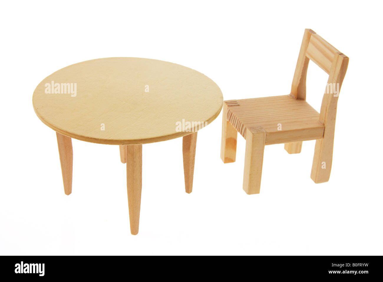 Miniature Table and Chair Stock Photo - Alamy