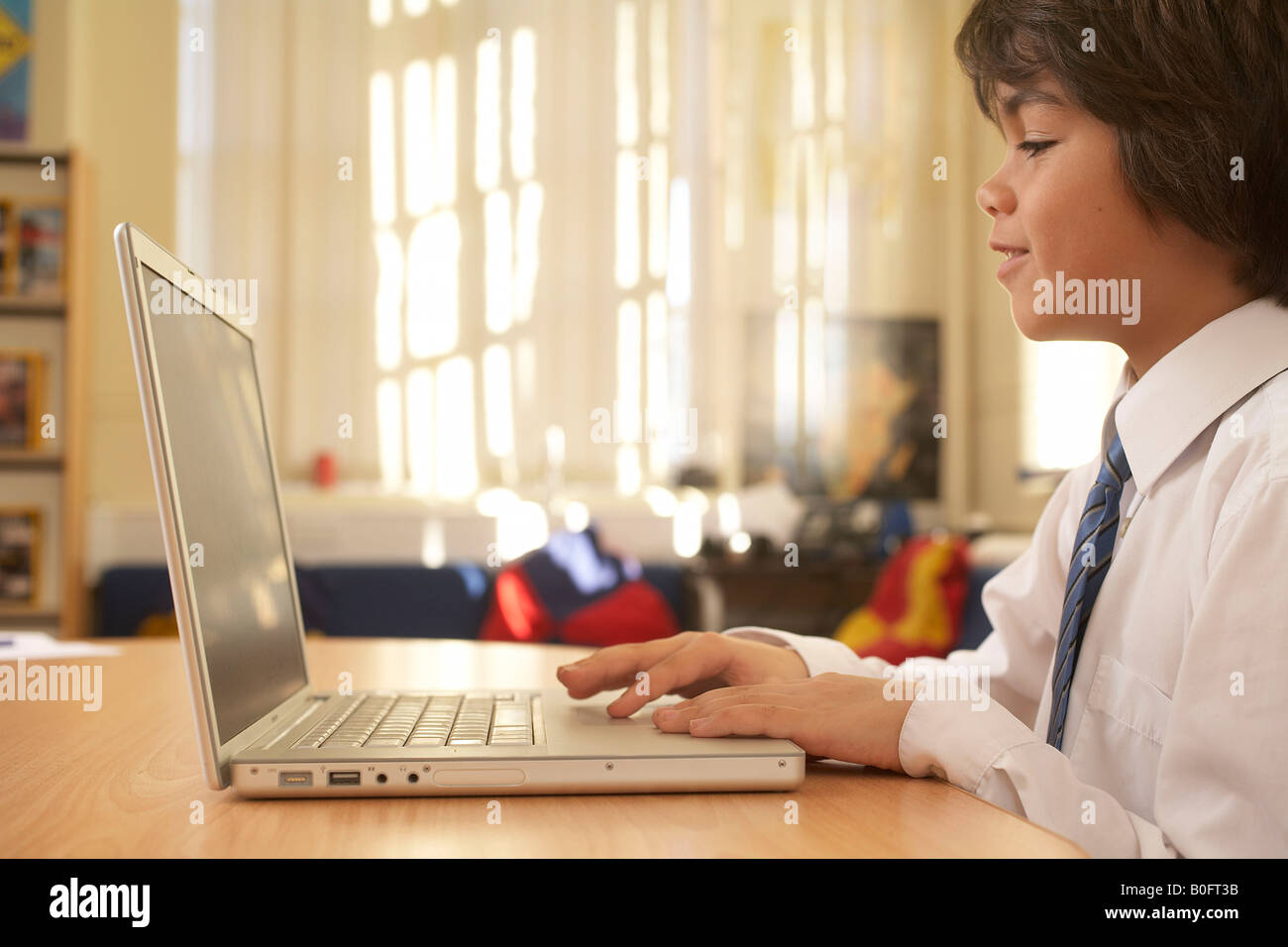 Student boy profile hi-res stock photography and images - Alamy