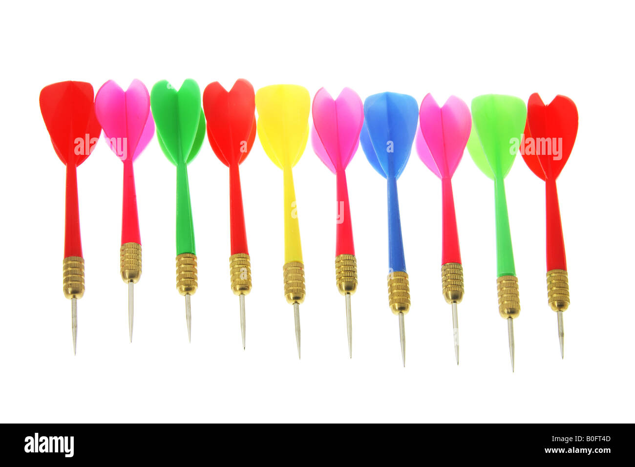 Row of arrows Cut Out Stock Images & Pictures - Alamy
