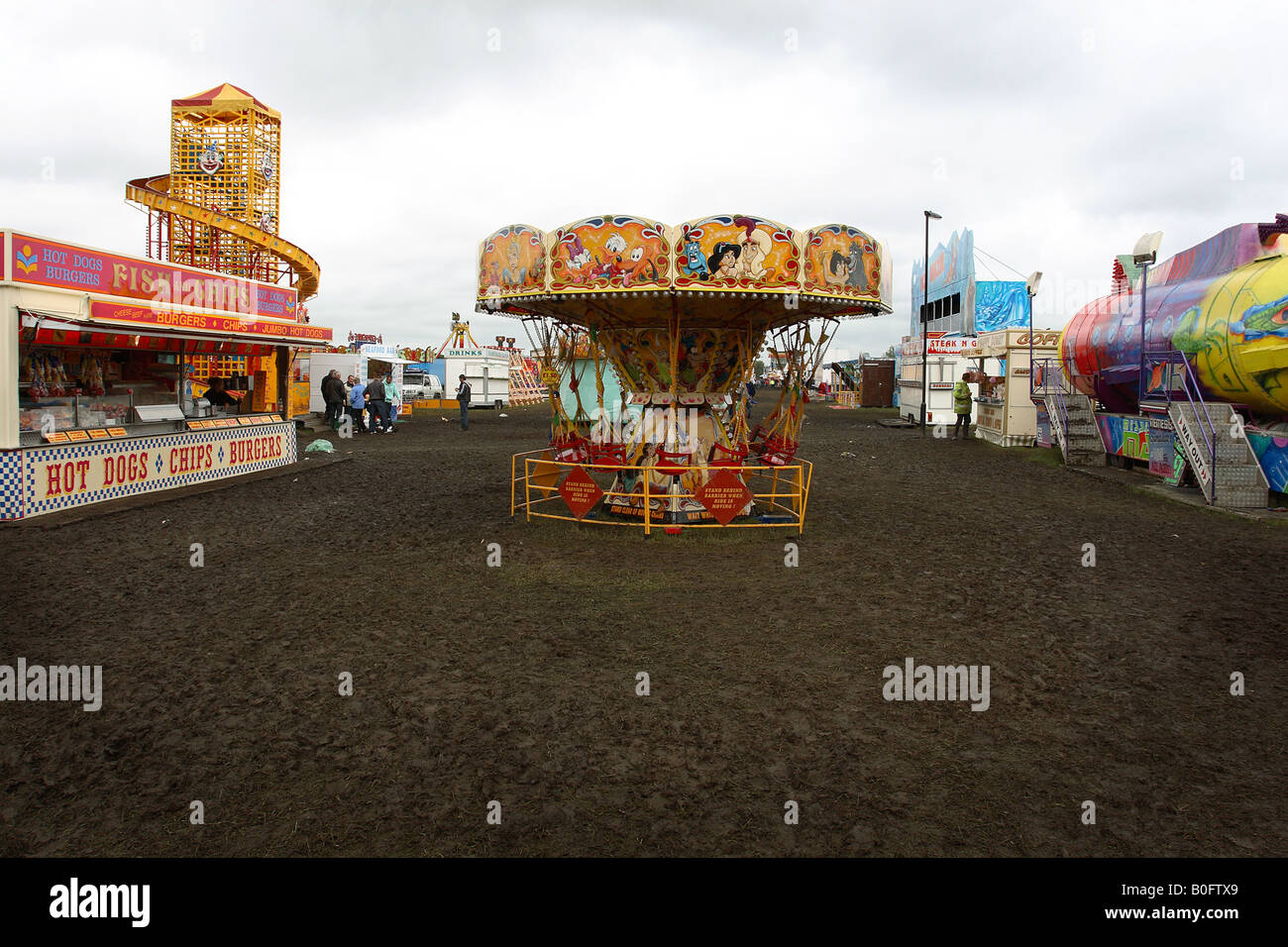 Vintage travelling funfair hi-res stock photography and images - Alamy