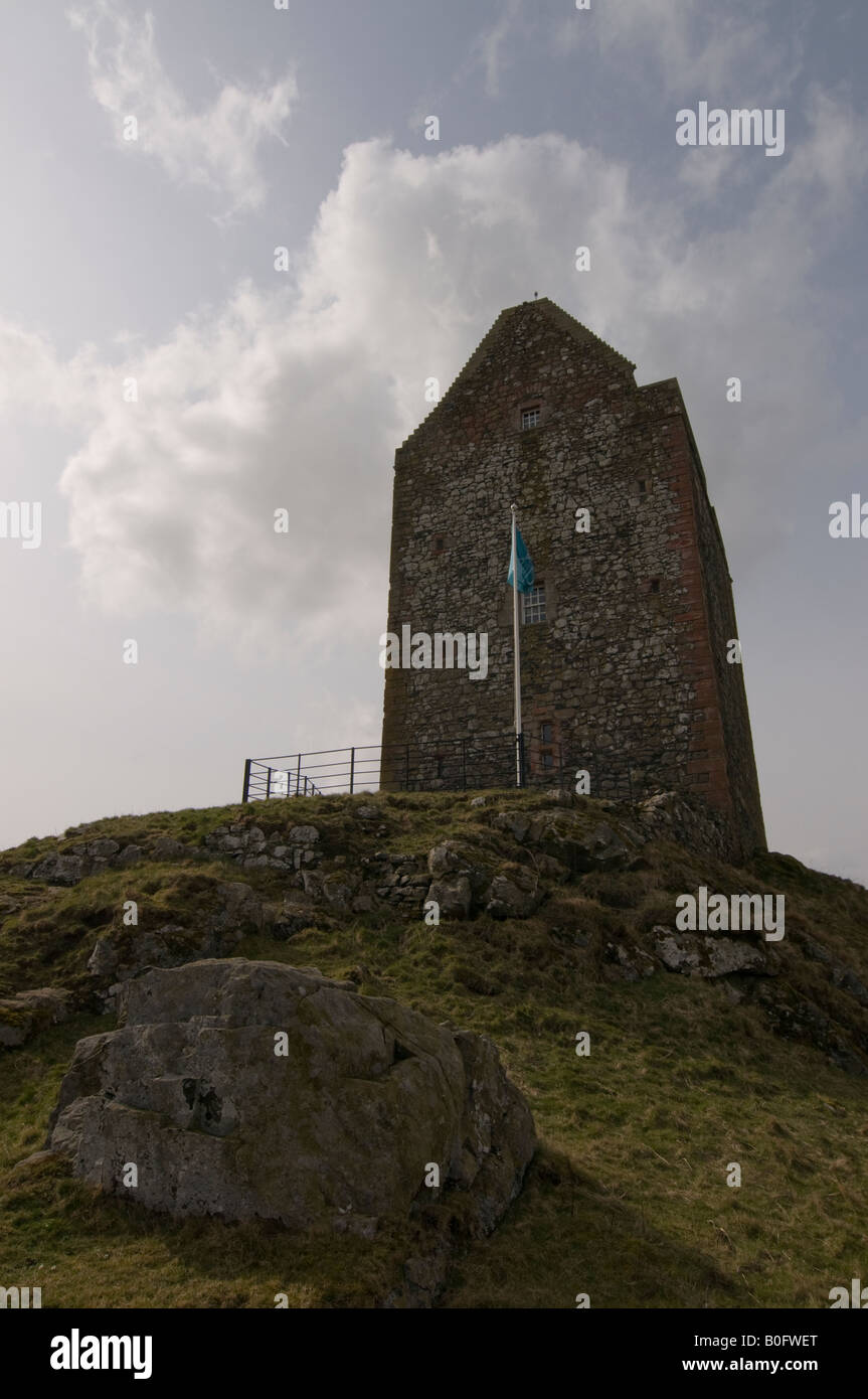 Smailholm Tower from the East Stock Photo - Alamy