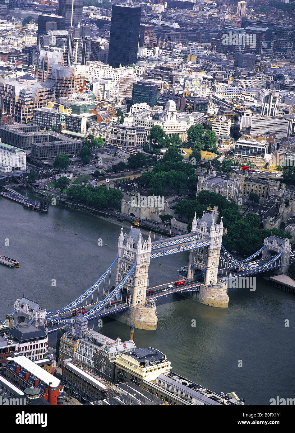 Aerial View Of Tower Bridge London High Resolution Stock Photography ...