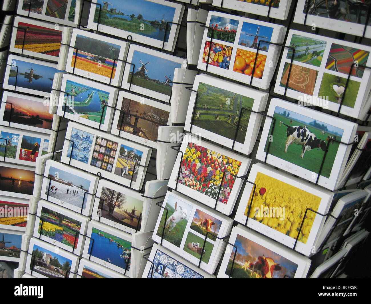 shop display with postcards of Holland Stock Photo - Alamy
