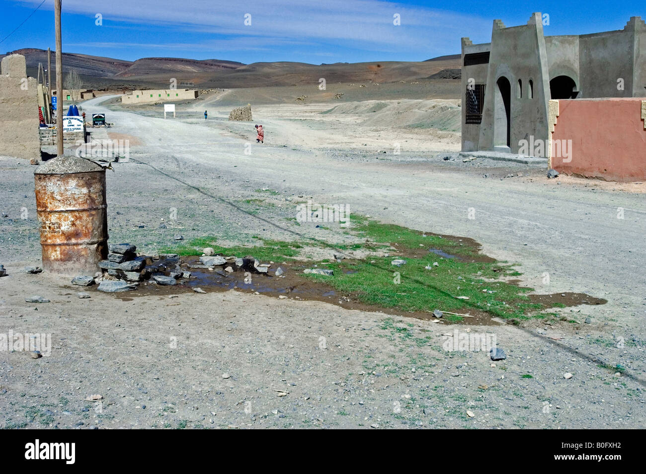The Berber village of Agoudal hight Atlas Stock Photo - Alamy