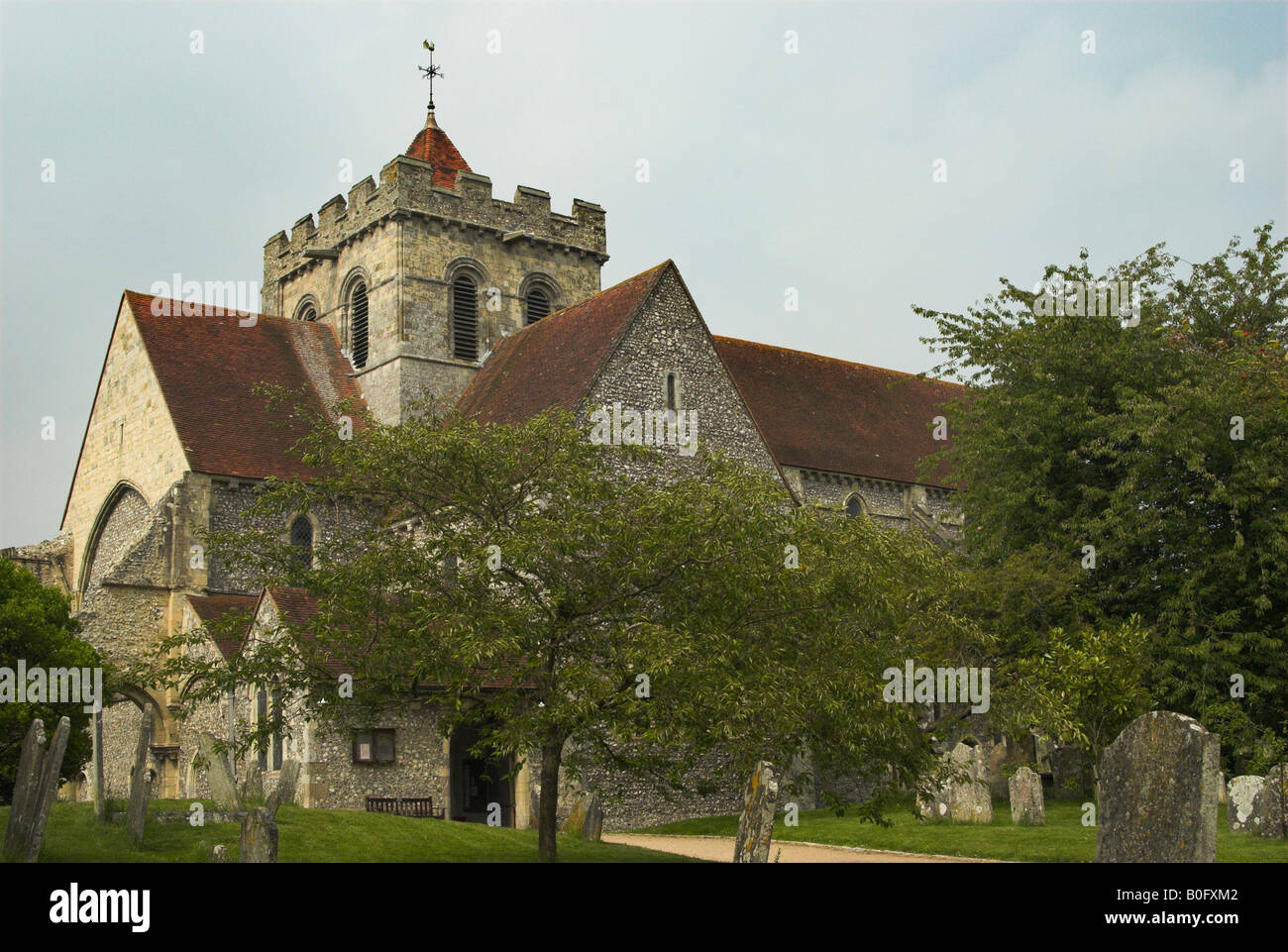 The priory church of saint mary and saint blaise hi-res stock ...