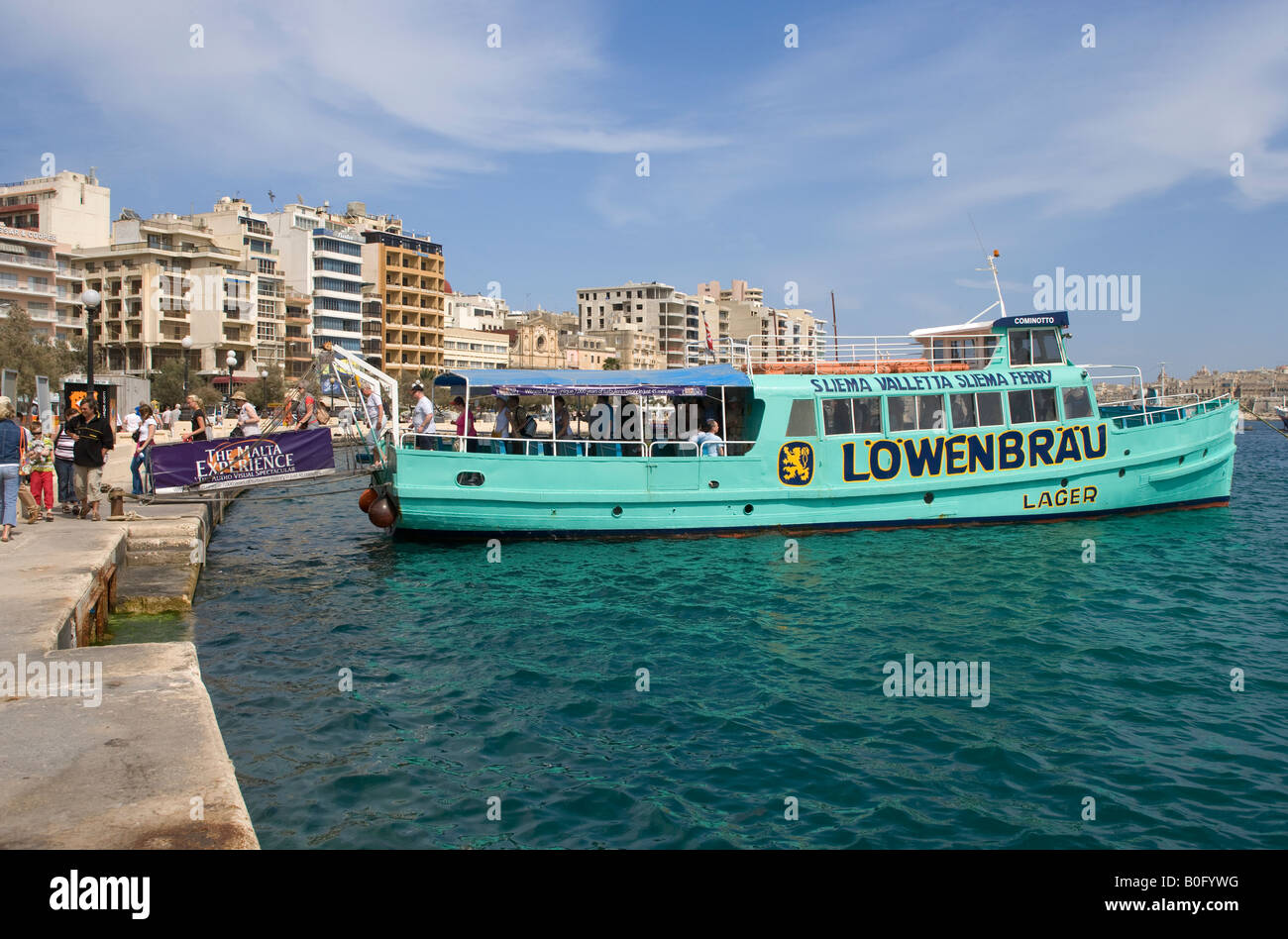 Sliema Valletta Ferry Malta Stock Photo - Alamy