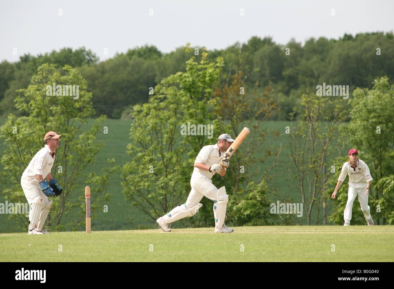 The modern Hambledon Cricket Club's ground in Ridge Meadow - about half ...
