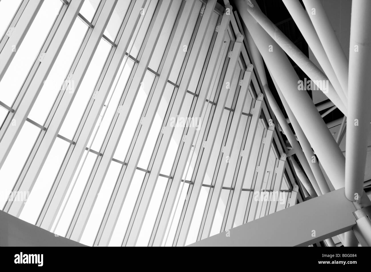 Modern architecture interior commercial Black and White Stock Photos ...