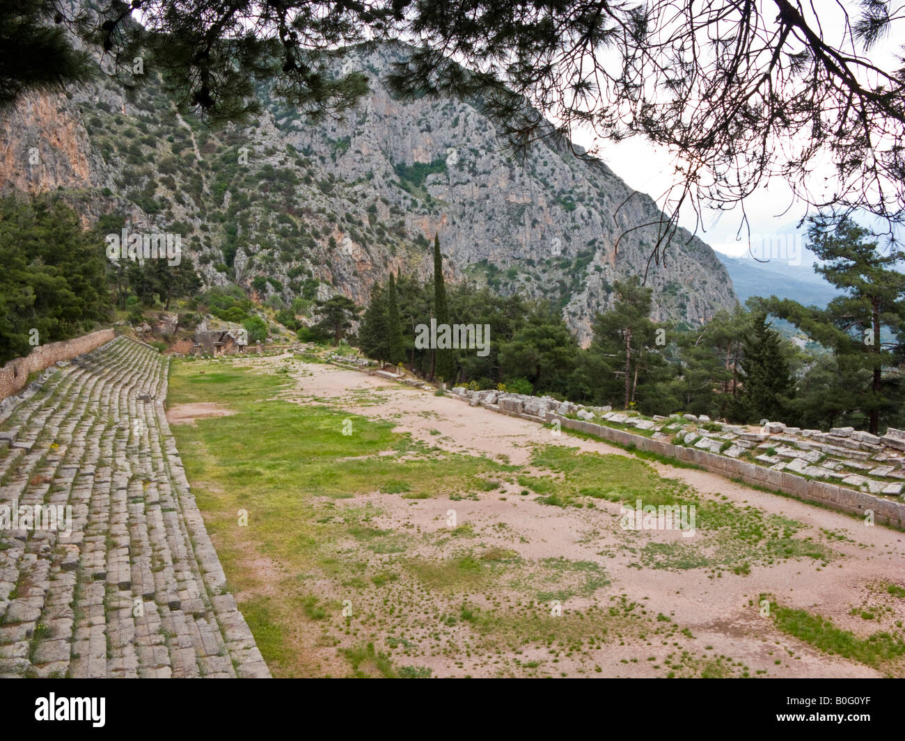 the stadium, Delphi, Greece Stock Photo - Alamy
