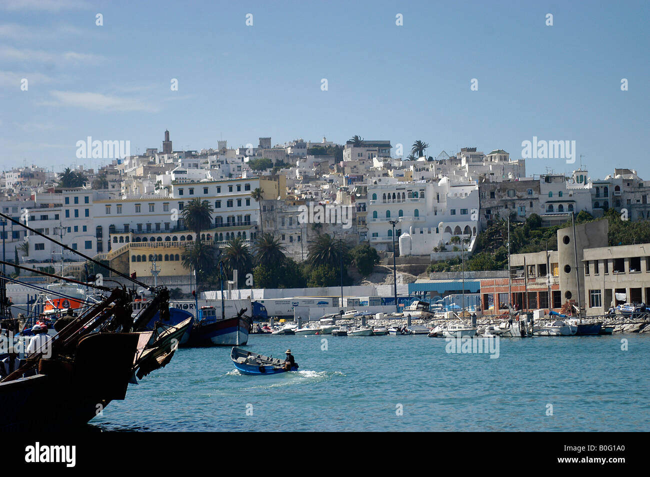 Maroc le port de Tanger Stock Photo - Alamy