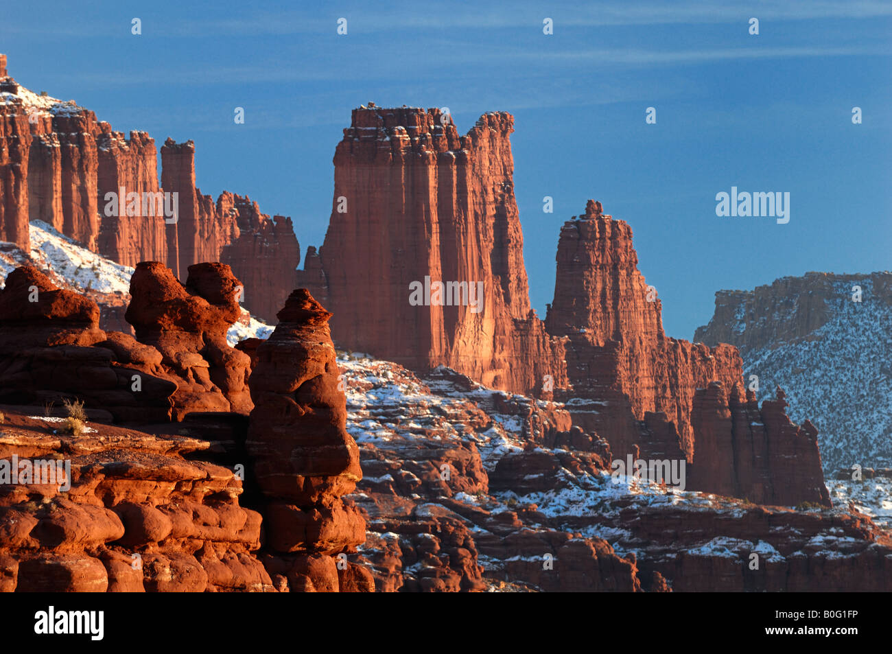 Fisher Towers near Moab Utah Stock Photo - Alamy