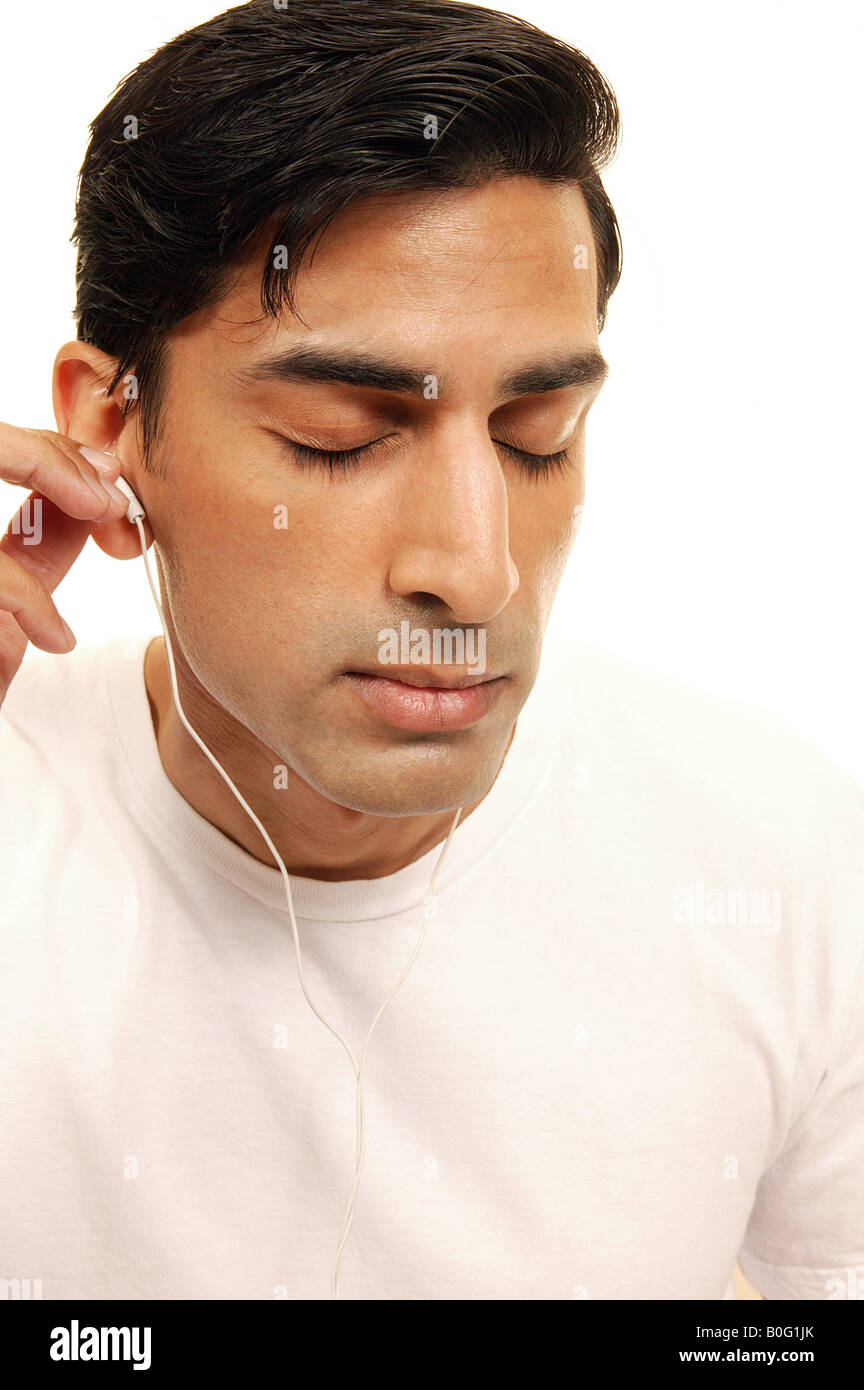 Ipod with earbuds hi-res stock photography and images - Alamy
