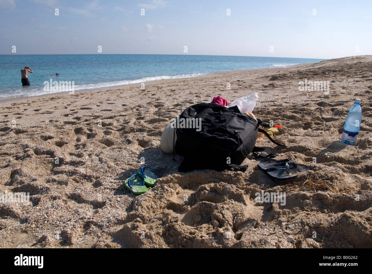 Cloth on the sand Stock Photo - Alamy