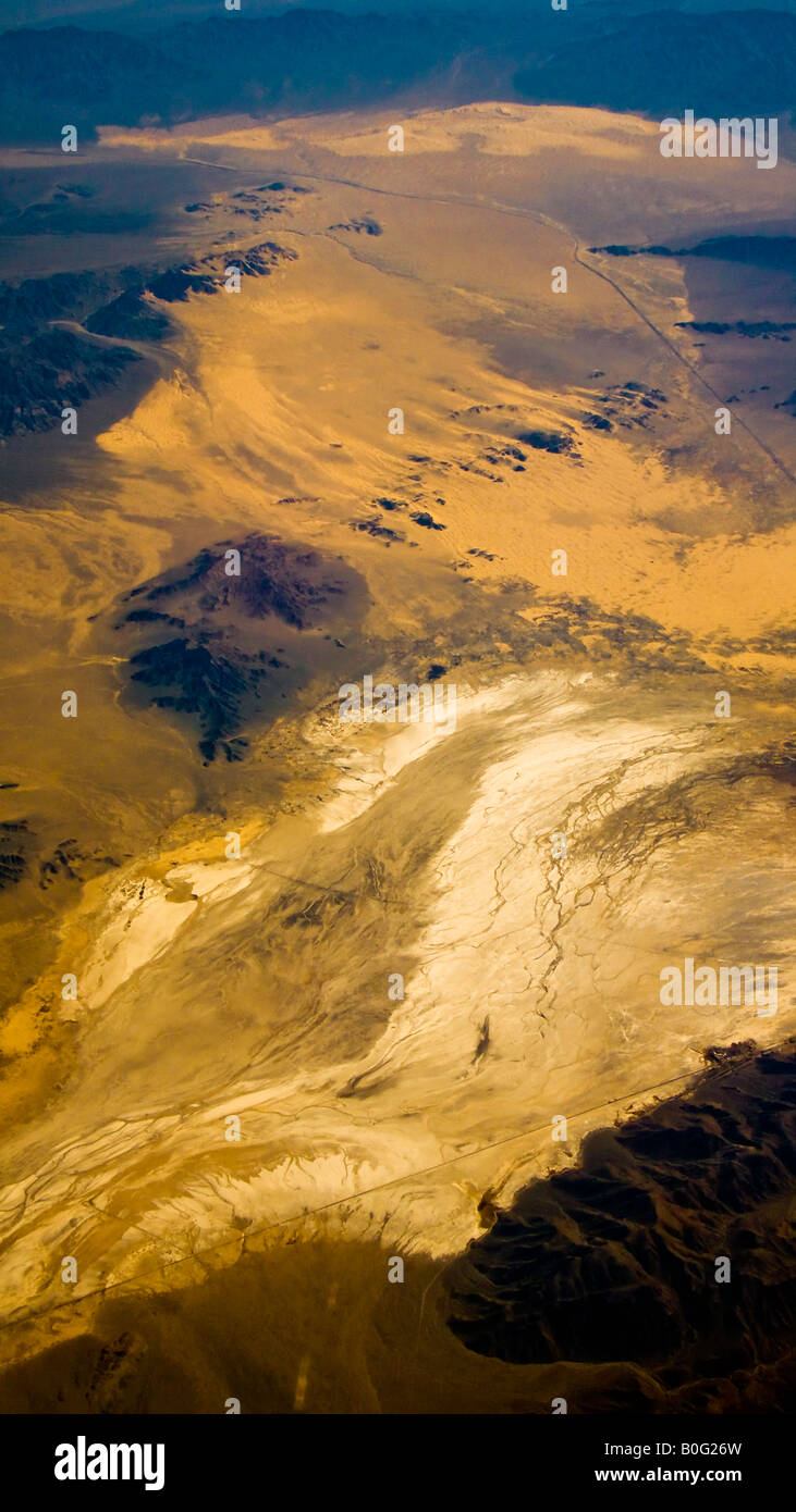 Flying over Nevada USA Stock Photo - Alamy
