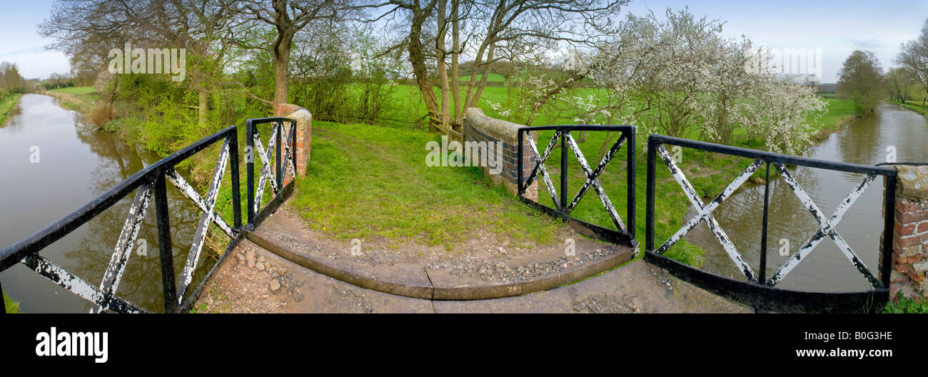 A bridge over a canal Stock Photo - Alamy