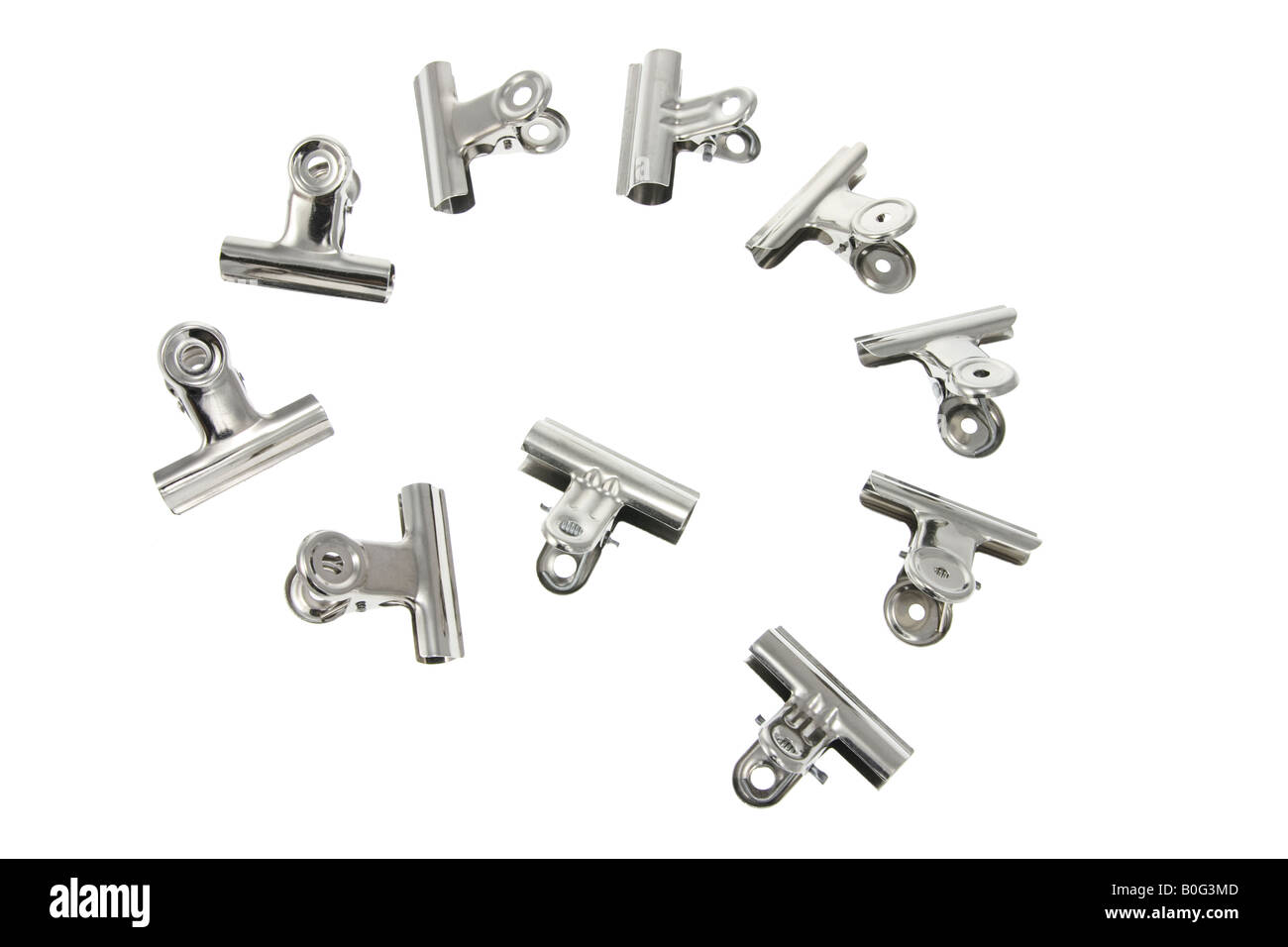 Bulldog Paper Clips Stock Photo - Alamy