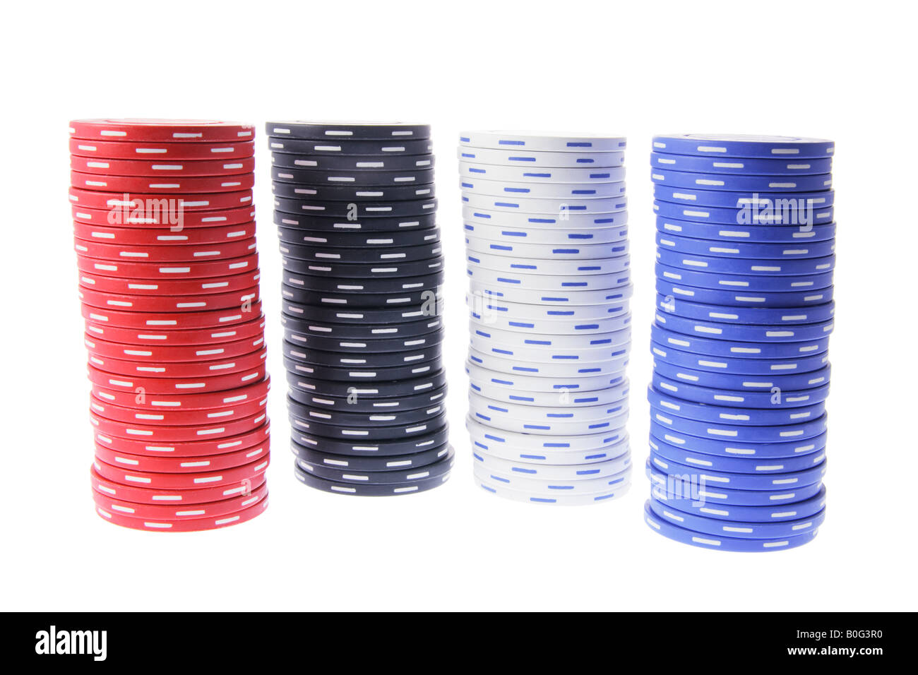 Stacks of Poker Chips Stock Photo - Alamy