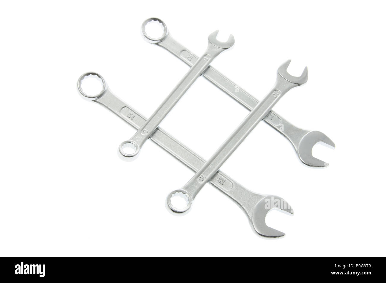 Arrangement of Spanners Stock Photo - Alamy