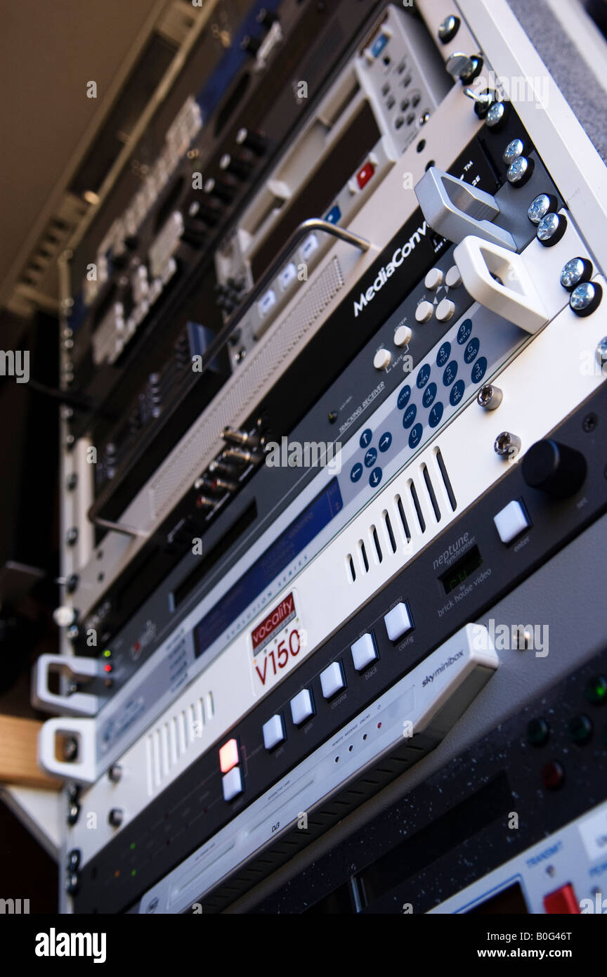 electronic equipment in a rack Stock Photo - Alamy