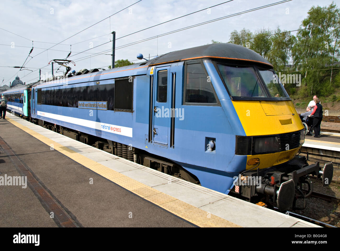 National Express Class 90 electric locomotive 'Norfolk and Norwich ...