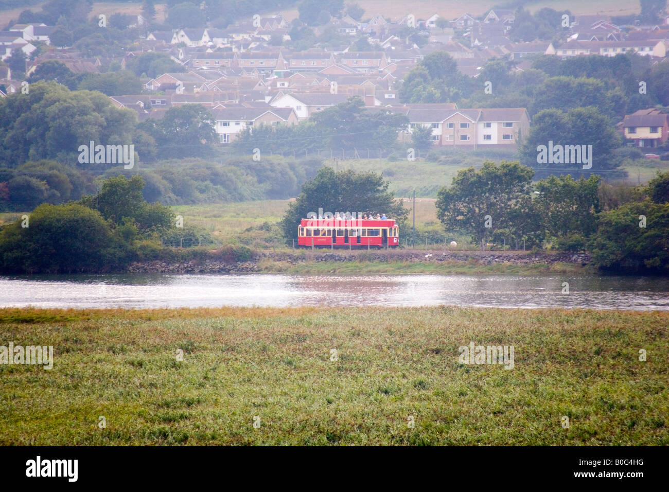 The seaton tramway devon england uk Stock Photo - Alamy