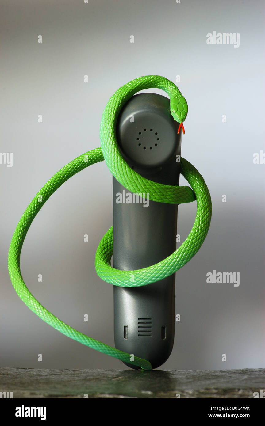 Phone cord snake hi-res stock photography and images - Alamy