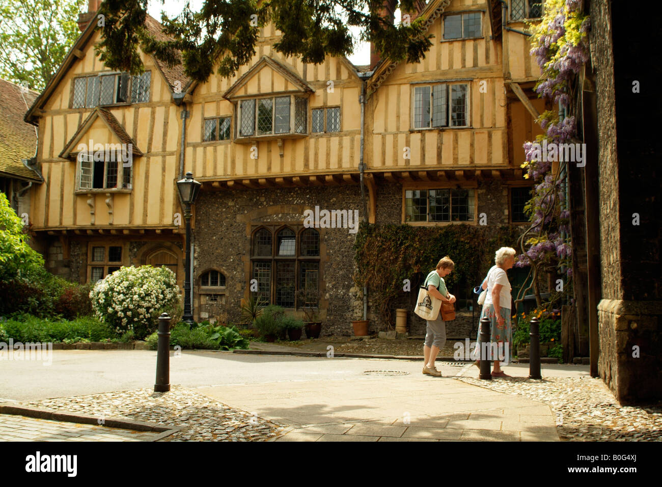 Winchester Hampshire England UK town center Timbered framed house ...