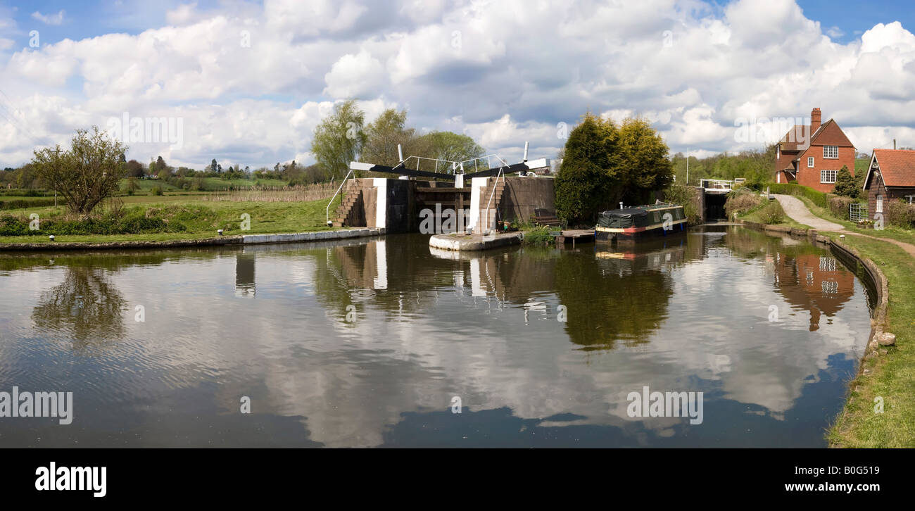 Knowle locks on the grand union canal warwickshire midlands england uk ...