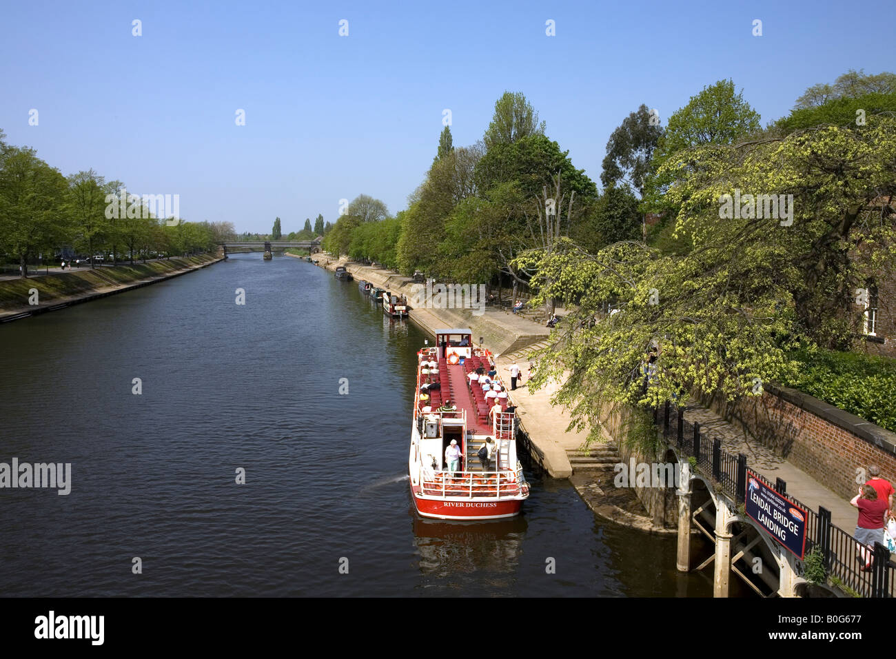 River Ouse from Lendal Bridge York North Yorkshire England Stock Photo ...