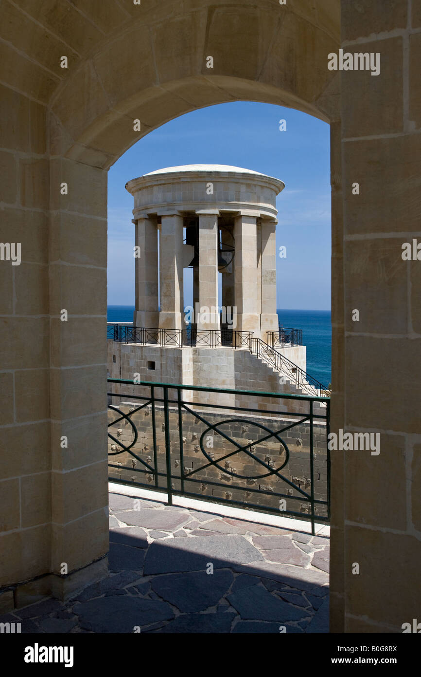 Siege Bell Memorial Valletta Malta Stock Photo - Alamy