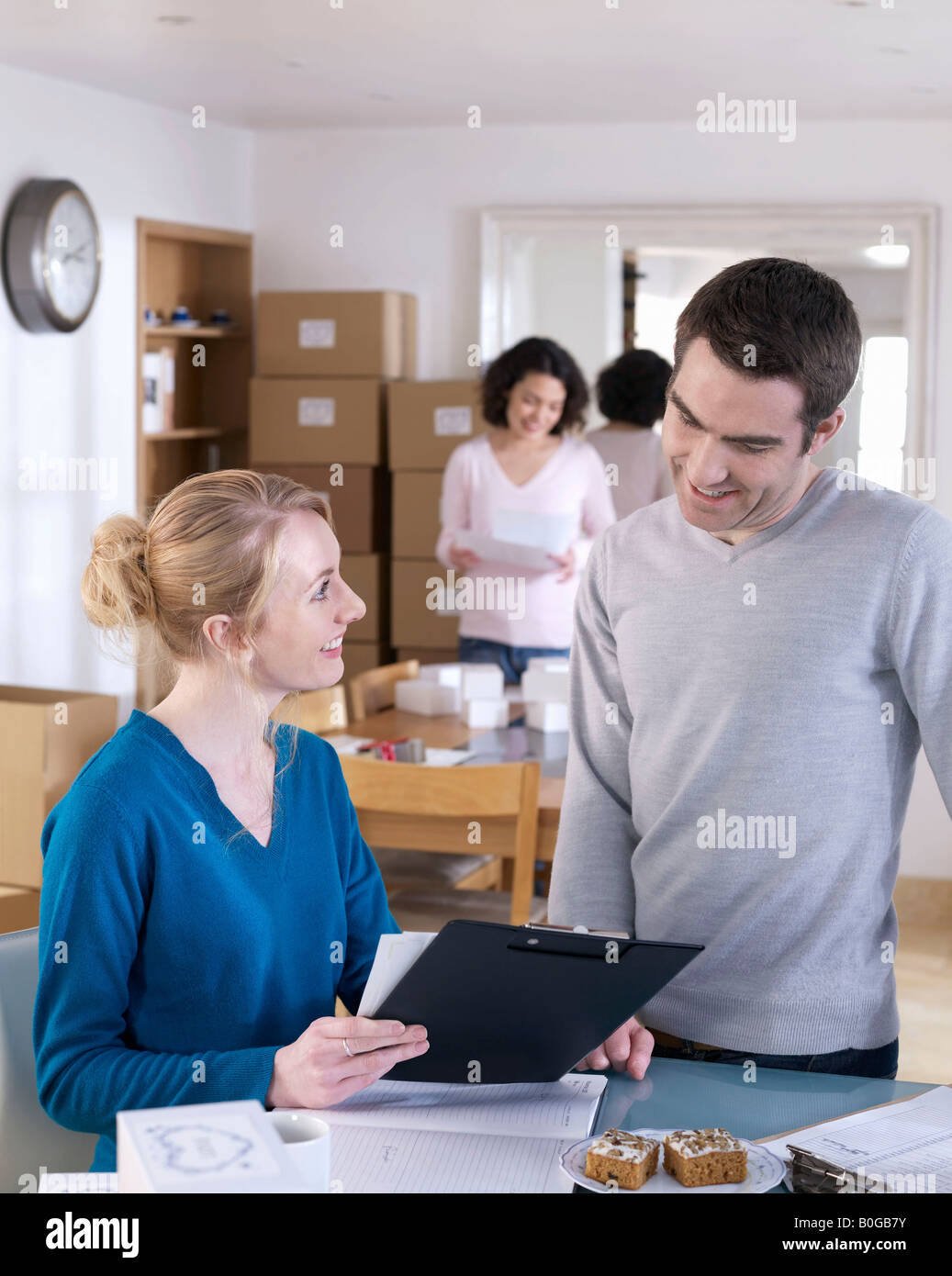 Young man running small business hi-res stock photography and images ...