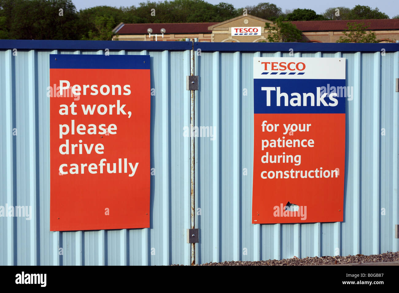 Tesco construction hi-res stock photography and images - Alamy