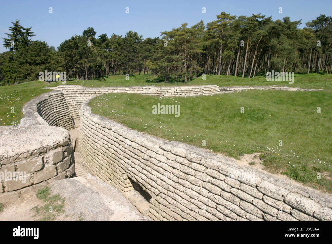 World War I trenches at Vimy Northern France Stock Photo - Alamy