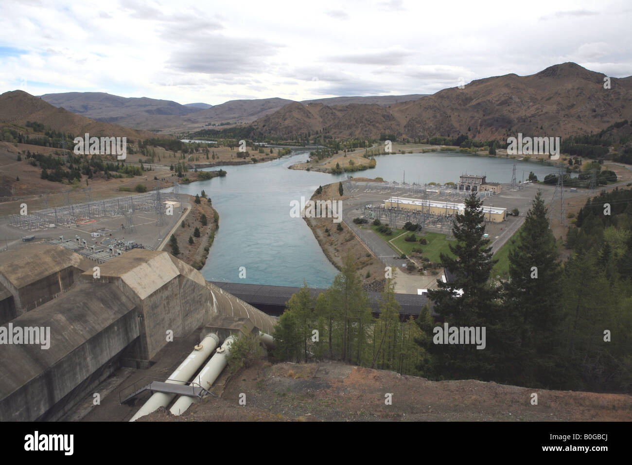 Benmore power station South Island New Zealand Stock Photo - Alamy