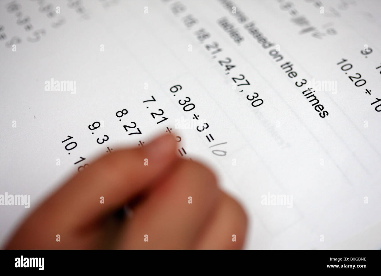 Math tables hi-res stock photography and images - Alamy