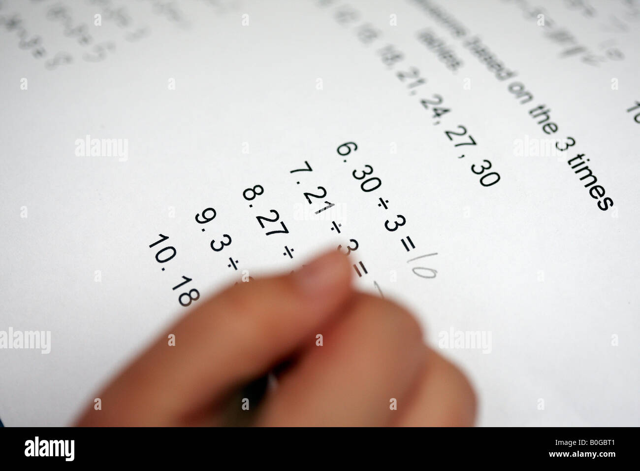 Maths exam hi-res stock photography and images - Alamy