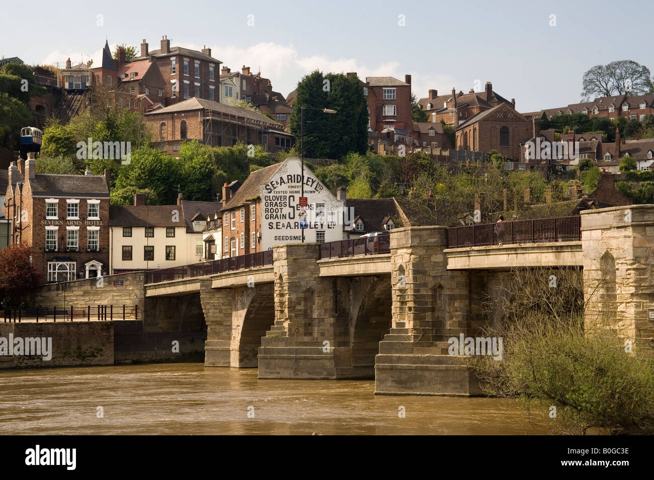 Uk England Shropshire Bridgnorth Bridge Stock Photos & Uk England ...