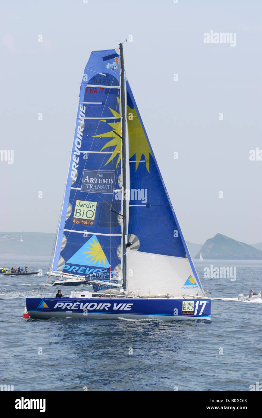 Class 40 racing yacht Prevoir Vie skippered by Benoit Parnaudeau heads ...
