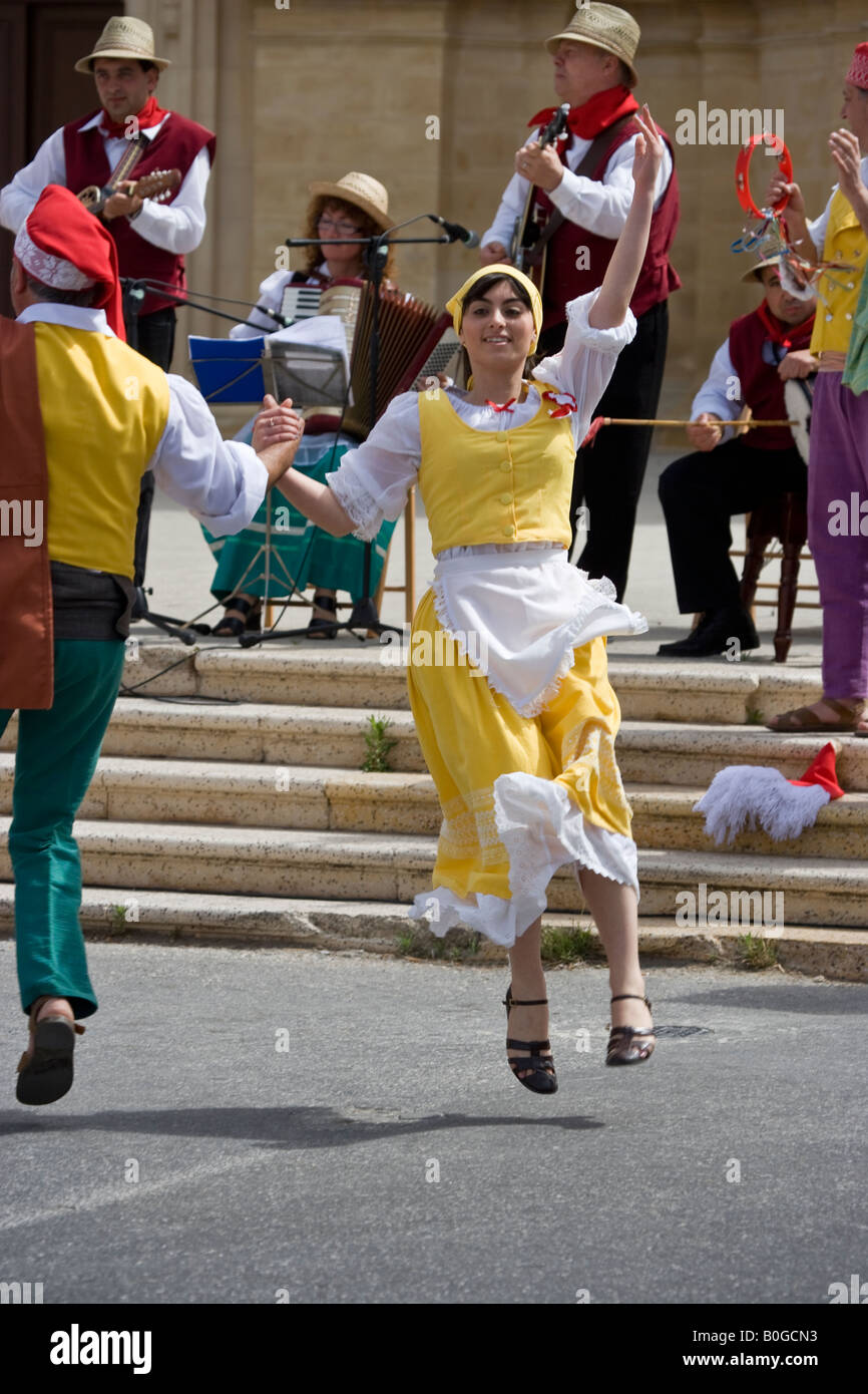 Traditional Folk Group Dances Victoria Gozo Malta Stock Photo - Alamy
