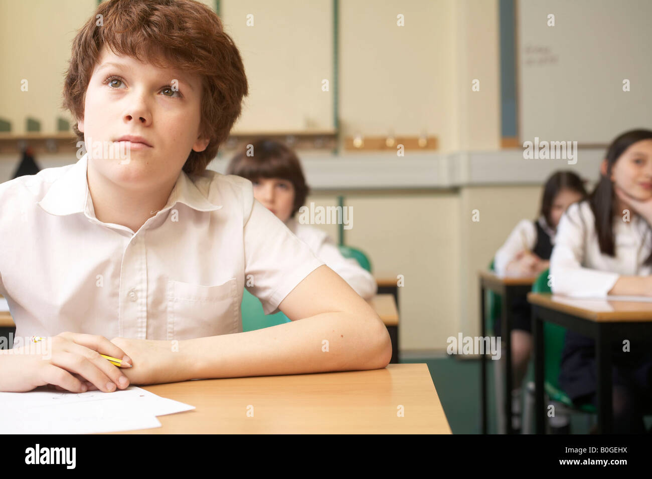 Children working in school Stock Photo - Alamy