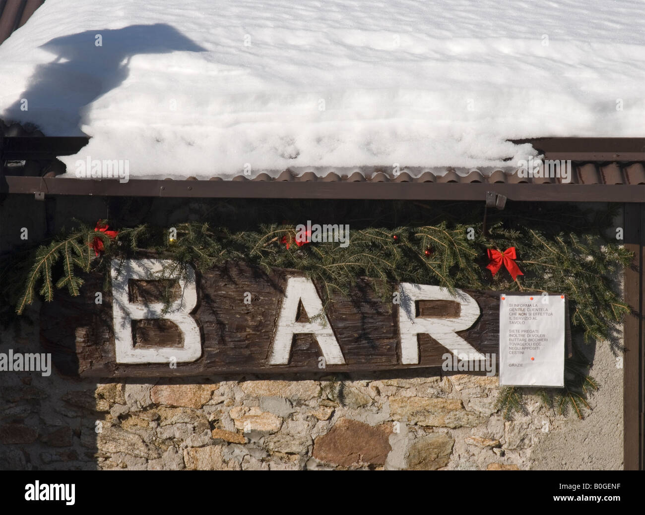 alpine bar in Dolomite mountains Veneto Italy Stock Photo - Alamy