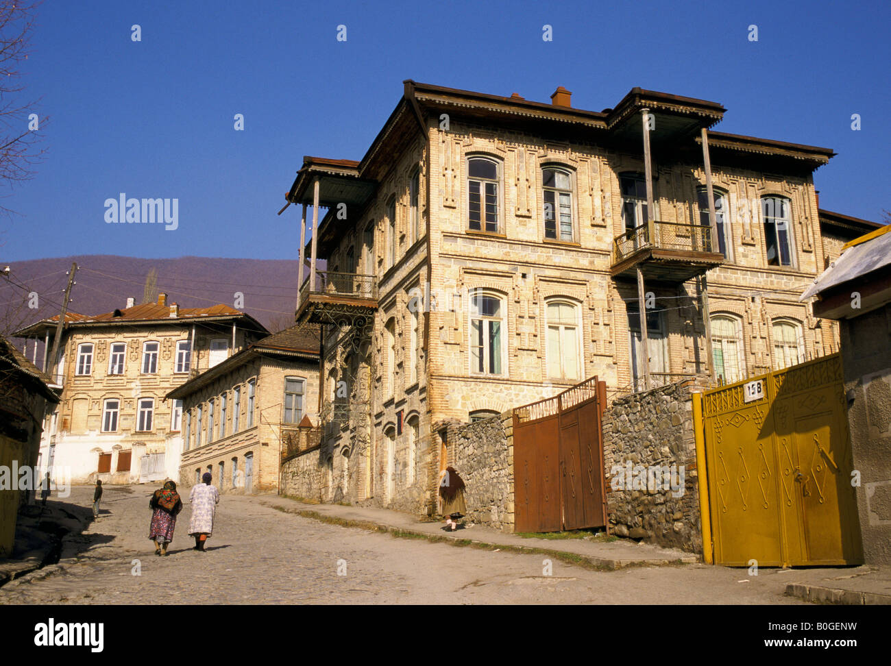 A street in Seki, Azerbaijan Stock Photo - Alamy